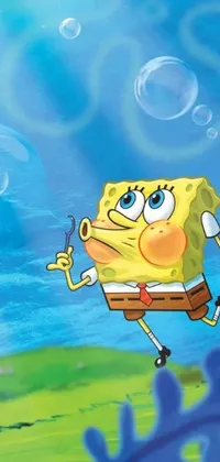 Spontanious Spongebob Flight Live Wallpaper