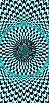 aqua trippy paper Live Wallpaper