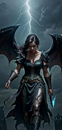 Sky Mythical Creature Flash Photography Live Wallpaper