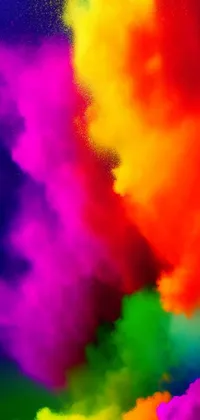 Vibrant Colored Powder Live Wallpaper - free download