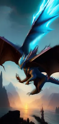 Blue Dragon Live Wallpaper - Majestic and Serene - free download