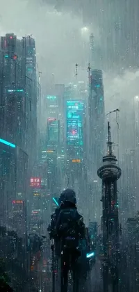 Cyberpunk Cityscape Live Wallpaper - free download