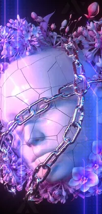 Vaporwave Chain Head Live Wallpaper - free download