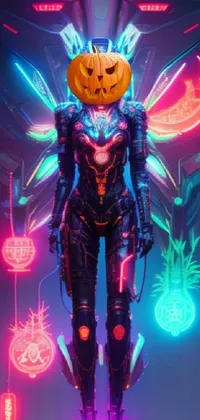 pumpkin cyborg Live Wallpaper - free download