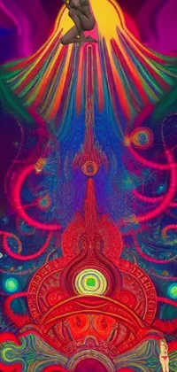 Psychedelic Phoenix Live Wallpaper - Intricate Art - free download