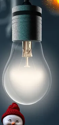 Colorful Swinging Lightbulbs Live Wallpaper