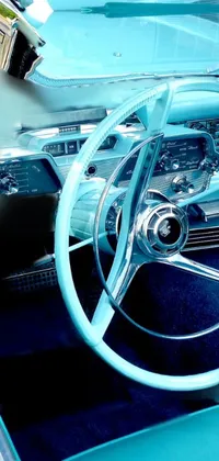 Cool Drive Live Wallpaper: Retro Ride Fueled with Teal!