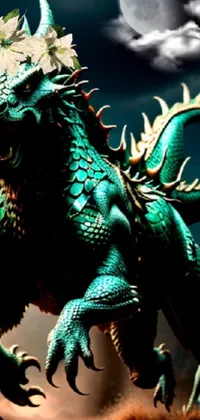 Green Mythical Creature Organism Live Wallpaper - download