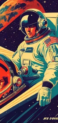 astronaut 80s Live Wallpaper - free download