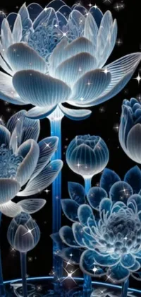 Flower White Light Live Wallpaper