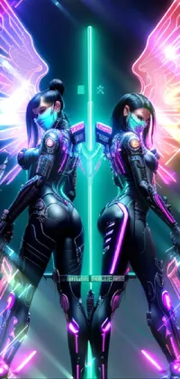Cyber Twins Live Wallpaper
