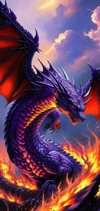 Cloud Sky Mythical Creature Live Wallpaper - free download