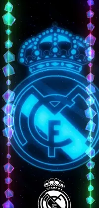 Real madrid (Neon Blue) Live Wallpaper