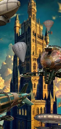 Sky World Building Live Wallpaper - free download