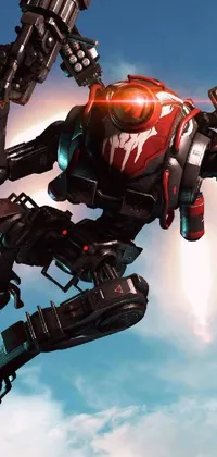 Sky Mecha Machine Live Wallpaper - free download