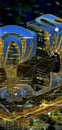 Light Urban Design Cityscape Live Wallpaper - free download