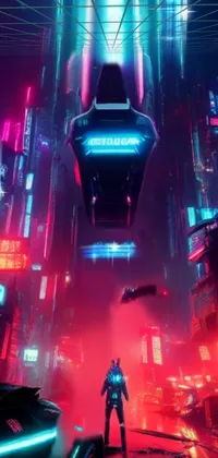 Cyberpunk Cybercity Live Wallpaper - free download