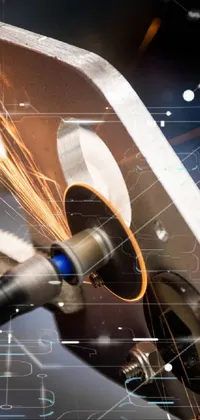 Metal-Grinding Live Wallpaper: Industrial Metallurgy - free download