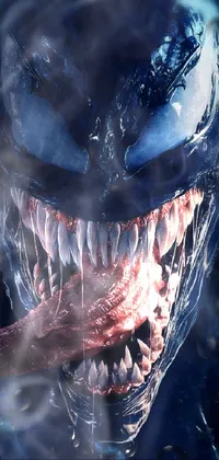 Menacing Abyss: Venom Fish Live Wallpaper