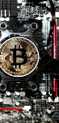 Techy Bitcoin Live Wallpaper Imagery - free download