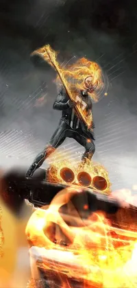 Flash Photography Flame Sky Live Wallpaper - free download