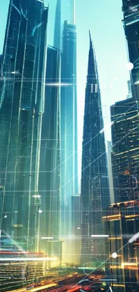 Vibrant Cityscape Live Wallpaper - free download