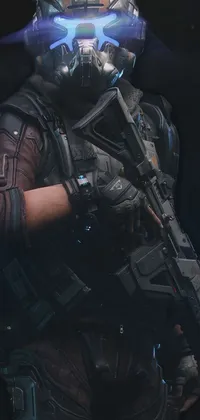 Ballistic Vest Shooter Game Machine Gun Live Wallpaper