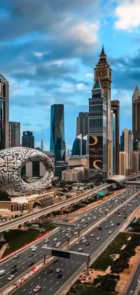 Cloud Sky Building Live Wallpaper - free download