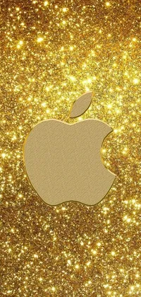 Golden Apple Logo Live Wallpaper - free download