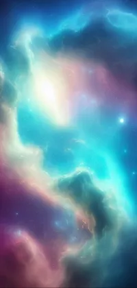 Colorful Clouds and Cosmic Entity - Live Wallpaper - free download