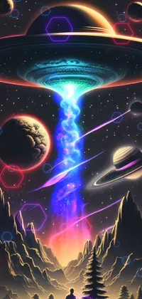 ufo and alien Live Wallpaper - free download