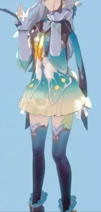 Azure Human Body Textile Live Wallpaper - free download