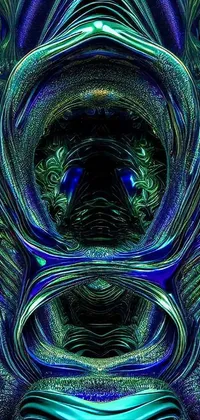 Blue Art Organism Live Wallpaper - free download