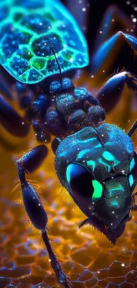 Blue Arthropod Insect Live Wallpaper