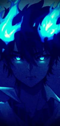 Blue Azure Cartoon Live Wallpaper