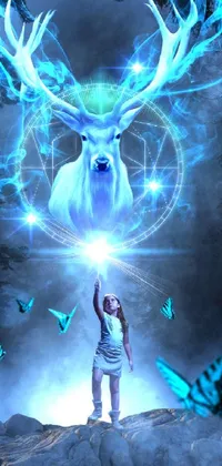 Cartoon Light Blue Live Wallpaper - free download