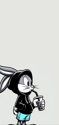 Cartoon Azure Gesture Live Wallpaper - free download