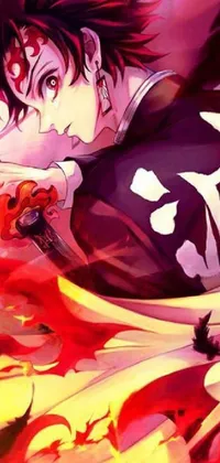 Cartoon Pink Red Live Wallpaper - free download