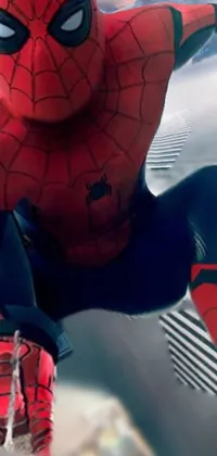 Spider-man Cartoon Red Live Wallpaper - free download