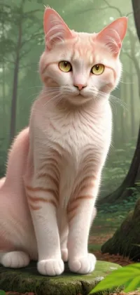 Cat Flower Felidae Live Wallpaper - free download