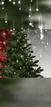 Christmas Tree Water Sky Live Wallpaper - free download
