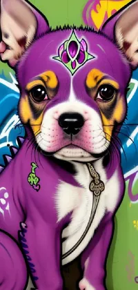 Dog Dog Breed Purple Live Wallpaper - free download