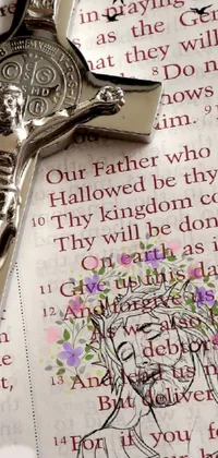 Handwriting Font Cross Live Wallpaper - free download