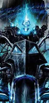 Light Blue Art Live Wallpaper - free download