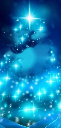 Light Blue Electricity Live Wallpaper - free download