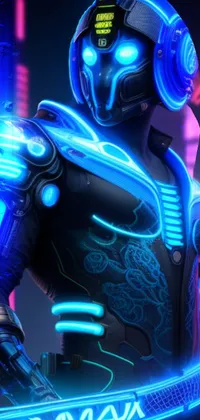 Light Blue Cartoon Live Wallpaper