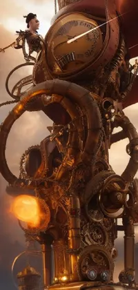 Steampunk Clock Tower Live Wallpaper - free download