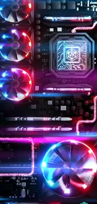 Futuristic Computer Motherboard Live Wallpaper - free download
