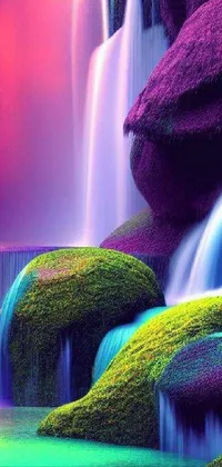 Light Purple Water Live Wallpaper