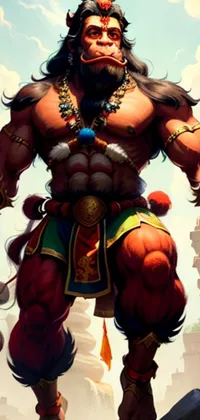 Muscle Cartoon Chest Live Wallpaper - free download